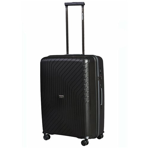 Чемодан L'case Madrid, 65 л, размер M, черный