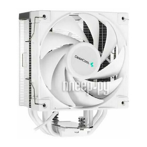 Кулер для процессора DEEPCOOL AK400 WH LGA1700/1200/115X/AM5/AM4 (18шт/кор, TDP 260W, PWM, Fan 120mm, 4 тепл. Трубки, белый) RET (AK400 WH)