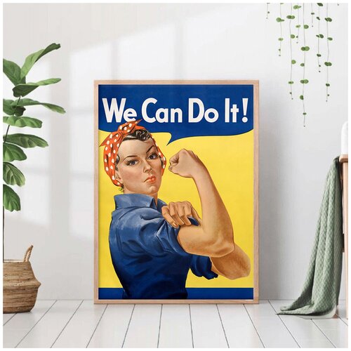 Постер без рамки "Мы сможем" 30 на 40 в тубусе / Картина для интерьера / Плакат / Постер на стену / Интерьерные картины
