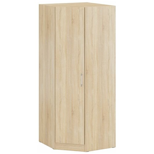 Шкаф угловой Стандарт, цвет дуб сонома, ШхГхВ 81,2х81,2х200 см, универсальная дверь, боковина для соединения со шкафами глубиной 52 см.