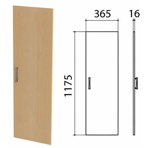 Монолит Дверь лдсп средняя "монолит", 365х16х1175 мм, цвет бук бавария, дм42.1