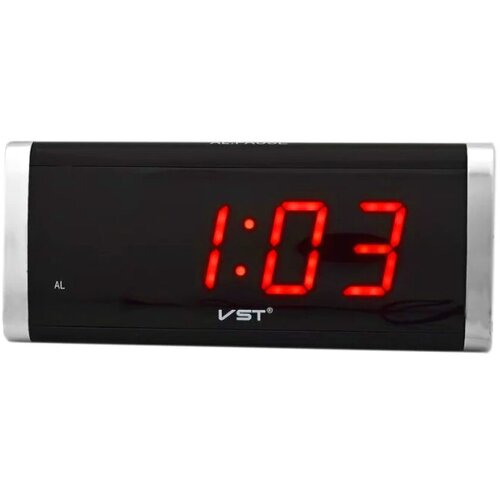 Часы электронные настольные VST-730, с красным свечением