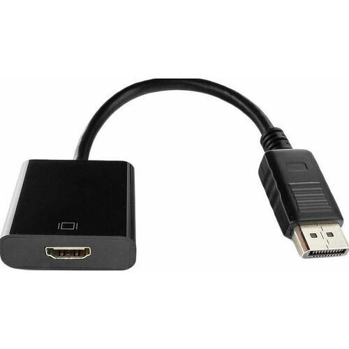 Переходник/адаптер DisplayPort (m) - HDMI (f) / DP to HDMI, 0.22 м, черный