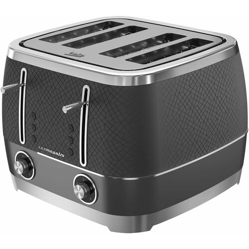 Тостер Beko TAM8402G Cosmopolis 4-Slice Toaster, гранитный серый