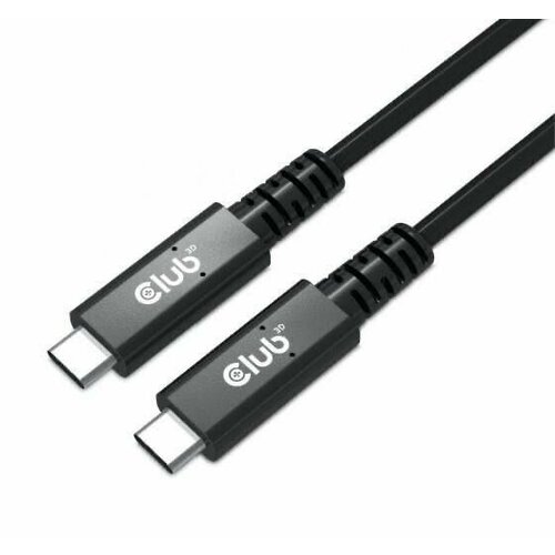 Кабель CLUB 3D CAC-1571 USB C / USB C (M/M), двунаправленный, USB-IF, 0.8 м, для ПК, смартфона (CAC-1571)