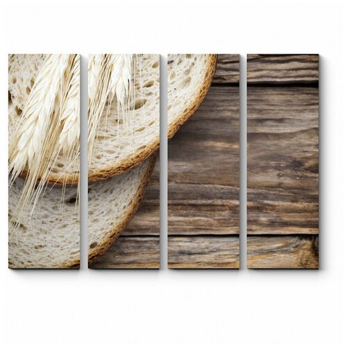 Модульная картина Ломтики горячего хлеба 150x113