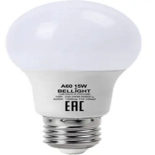 Лампа светодиодная LED A60 220V/15W/E27 1300Lm 4000К | код 88297794 | BELLIGHT (7шт. в упак.)