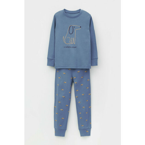 Пижама  crockid, размер 52/86, синий
