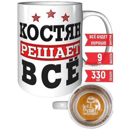 Кружка Костян решает всё - с рисунком всё будет хорошо.