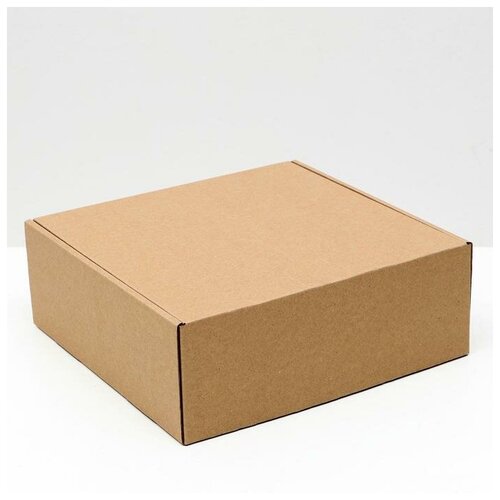 Коробка самосборная, крафт, 26 х 25 х 9,5 см 5 шт