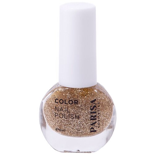 Parisa Лак для ногтей Color Nail Polish, 6 мл, GL01 с глиттером