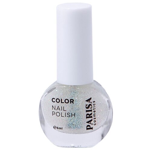 Parisa Лак для ногтей Color Nail Polish, 6 мл, GL02 с глиттером