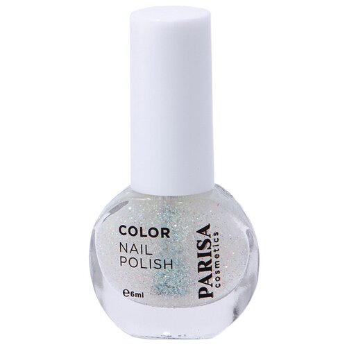 Parisa Лак для ногтей Color Nail Polish, 6 мл, GL02 с глиттером