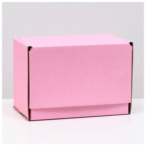 Коробка подарочная Сима-ленд самосборная 26,5*16,5*19 см, розовый