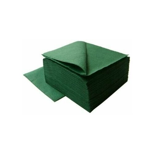 Бумажные сервировочные салфетки "Биг Пак" 24х24 см зеленые 400 шт