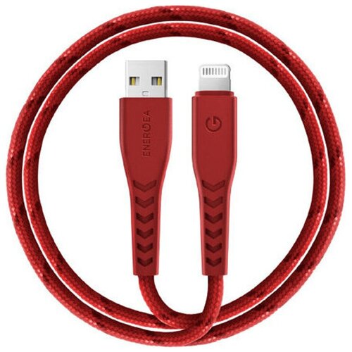 Кабель EnergEA NyloFlex USB to Lightning С89 Rhodium, 1.5 м, Red [CBL-NF-RED150]