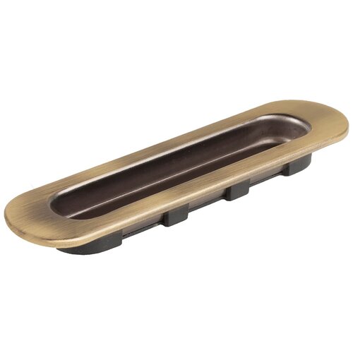 Ручка мебельная для шкафа купе 136 мм металл/пластик цвет бронза