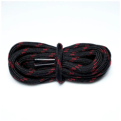 Шнурки LENKO черные с красными вкраплениями 80 см
