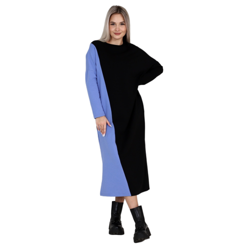 Платье Elena Tex, размер 60, голубой