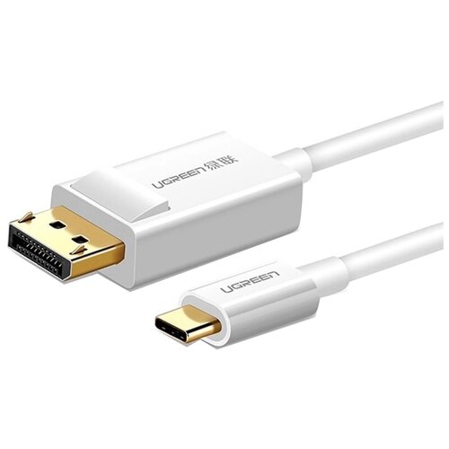 Кабель UGreen MM139 USB Type C - DP (40420), 1.5 м, 1 шт., белый