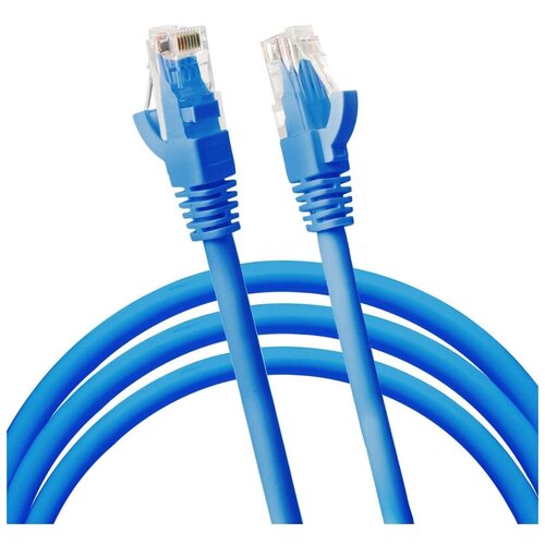 Патч корд 1м Cantell UTP CAT - 5E RJ45 интернет кабель 1 метр LAN сетевой Ethernet патчкорд синий