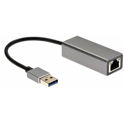 USB LAN адаптер RJ45 переходник iOpen (AOpen/Qust) Ethernet юсб интернет алюминиевый корпус (ADU312M)
