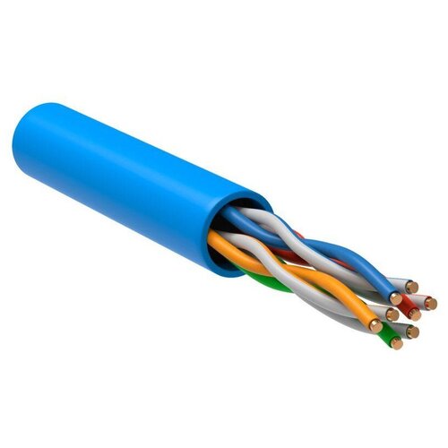 ITK LC1-C5E04-113 Кабель связи витая пара U UTP, кат.5E 4 x 2 x 24AWG solid, PVC, 305м, синий