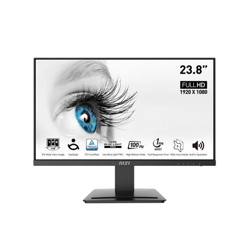 Монитор MSI Pro MP243X 23.8", 1920х1080, IPS, 100 Гц, черный