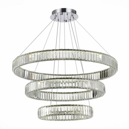 ST LUCE SL1622.103.03 Люстра подвесная ST-Luce Хром/Прозрачный LED 1*122W 4000K