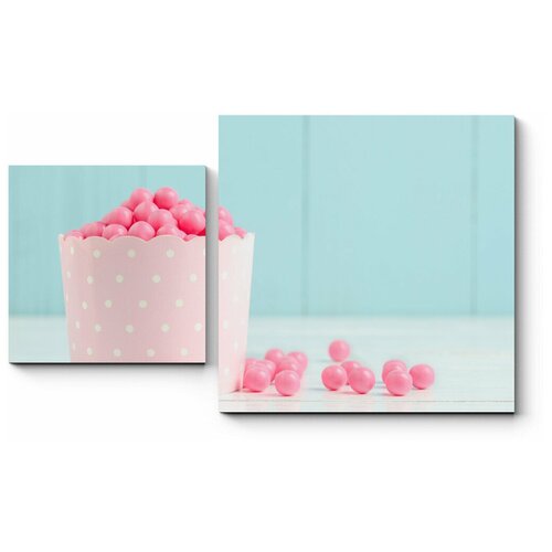 Модульная картина Розовые конфетки 80x48