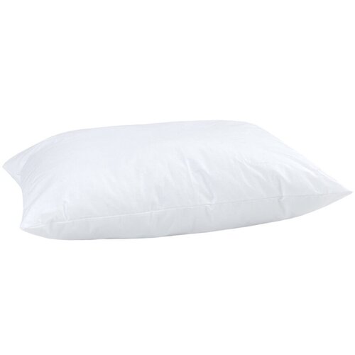 Классическая подушка Аскона / ASKONA 50x70 Cotton с лебяжим пухом мягкая и сатиновым чехлом на подушку