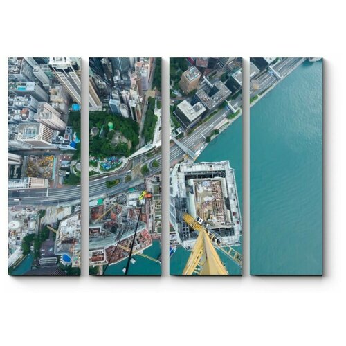 Модульная картина Гонконг с головокружительной высоты80x60