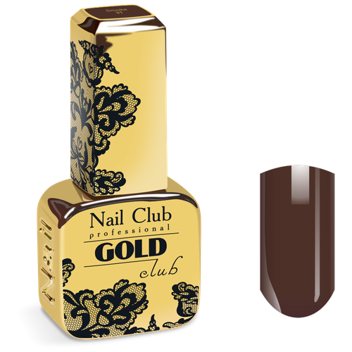 Nail Club professional Эмалевый гель-лак для ногтей с липким слоем GOLD CLUB 31 Smoke, 13 мл.