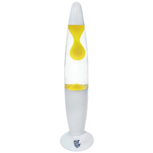Лава-лампа 34 см Белый, Прозрачный/Желтый