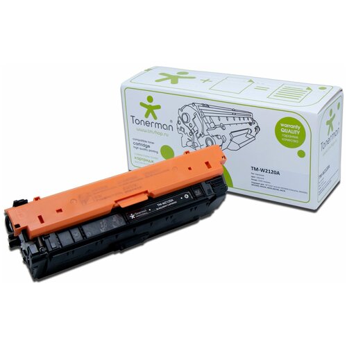 Картридж Tonerman W2120A 212A без чипа для HP Color LaserJet M554, M554DN, M555, M555DN, M555X, M578, M578C Enterprise