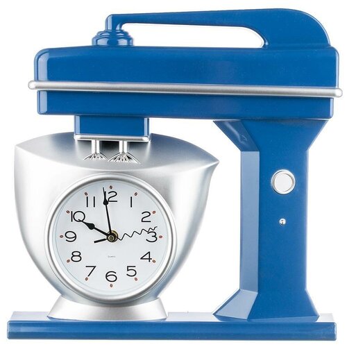 Часы настенные кварцевые "CHEF KITCHEN" 39 СМ цвет: синий