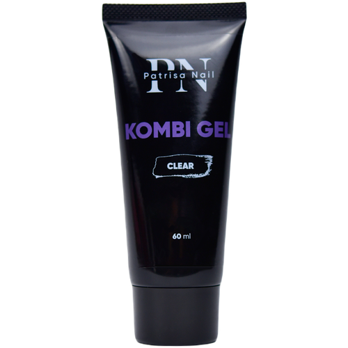 Гель для наращивания и моделирования ногтей Patrisa Nail Kombi Gel Clear прозрачный, 60 мл
