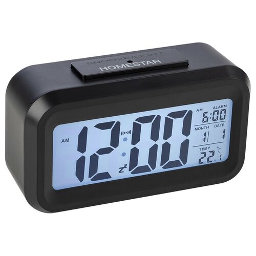 Часы с термометром HOMESTAR HS-0110, черный