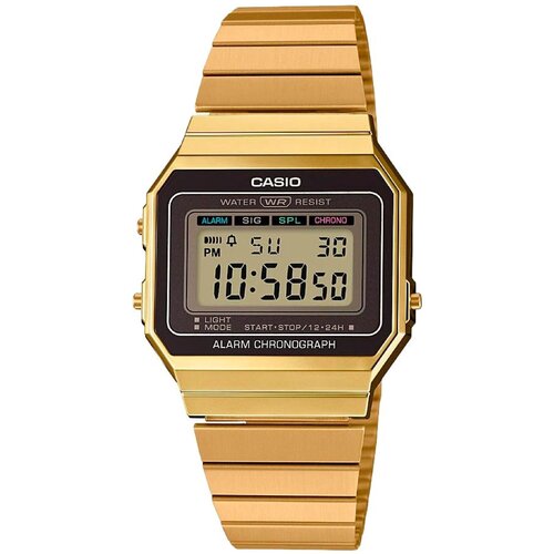 Наручные часы CASIO Vintage 40958, золотой, черный