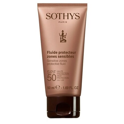 Sothys Sensitive Zones Protective Fluid SPF50 High Protection UVA/UVB - Флюид с SPF50 для лица и чувствительных зон тела 50 мл
