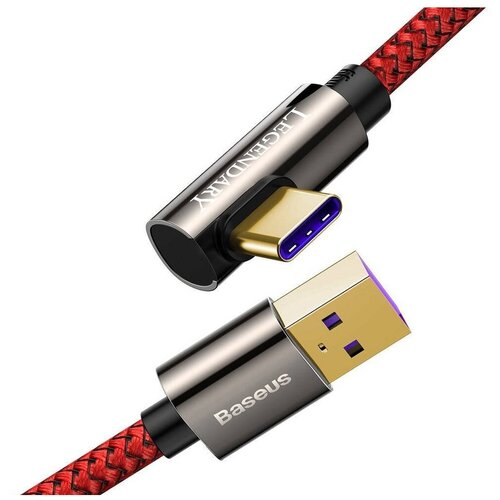 Аксессуар Baseus Legend Series Elbow USB - Type-C 66W 2m Red CACS000509