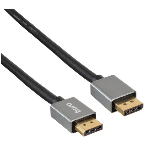 Кабель аудио-видео Buro DisplayPort (m)/DisplayPort (m), Позолоченные контакты, черный (BHP-DPP-1.4-10G), 10 м