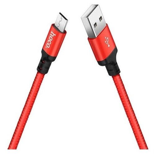 Micro USB кабель hoco 6957531062912 X14, красный 2.0m