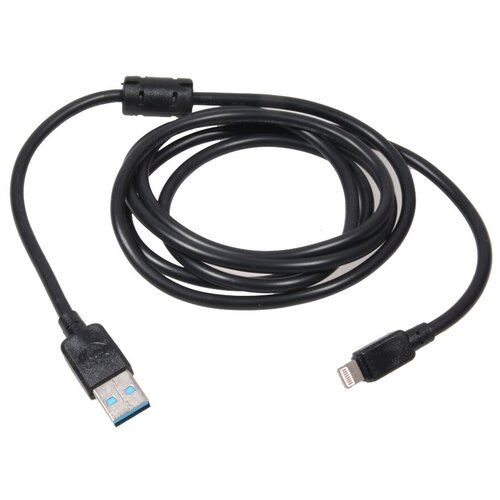 Дата-кабель Lightning, USB для Apple iPhone 5, 5C, 5S, 6, 7, черный