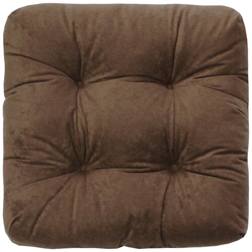 Подушка на стул MATEX Velours, 40x40 см, коричневый
