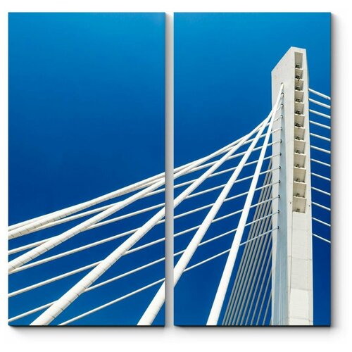 Модульная картина Белоснежный мост 70x70