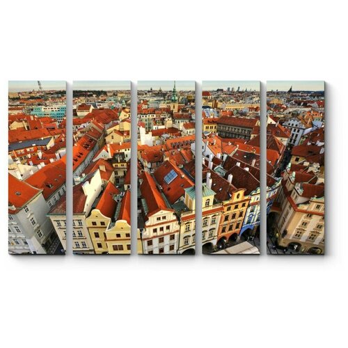 Модульная картина Старые крыши Праги140x84
