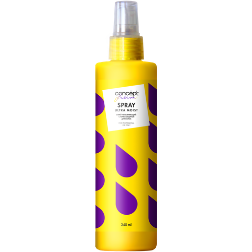 Concept Fusion Спрей увлажняющий Ultra Moist с термозащитой, 240 г, 240 мл, спрей