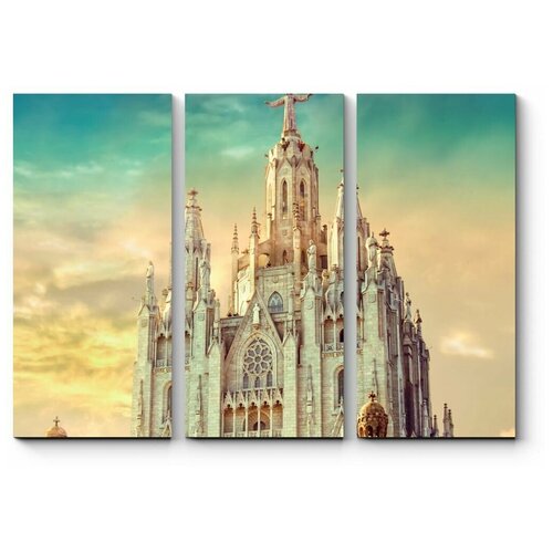 Модульная картина Храм Святого Сердца, Барселона100x72