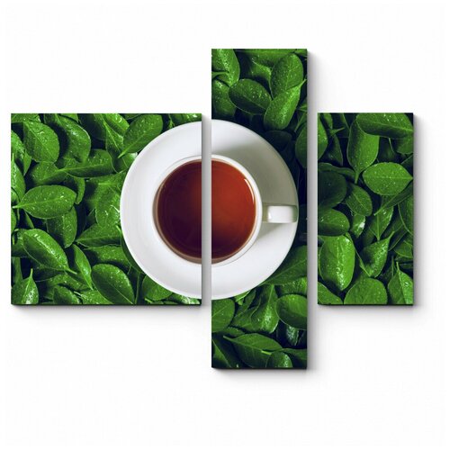 Модульная картина Зеленый чай 130x107